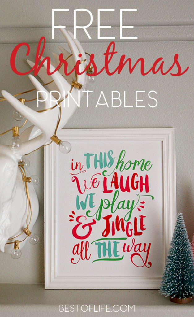 15 Free Christmas Printables | Christmas Signs - The Best of Life