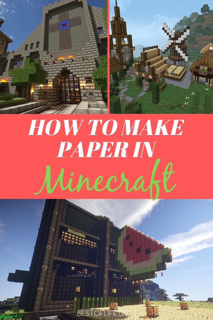 How To Make Paper In Minecraft The Best Of Life 