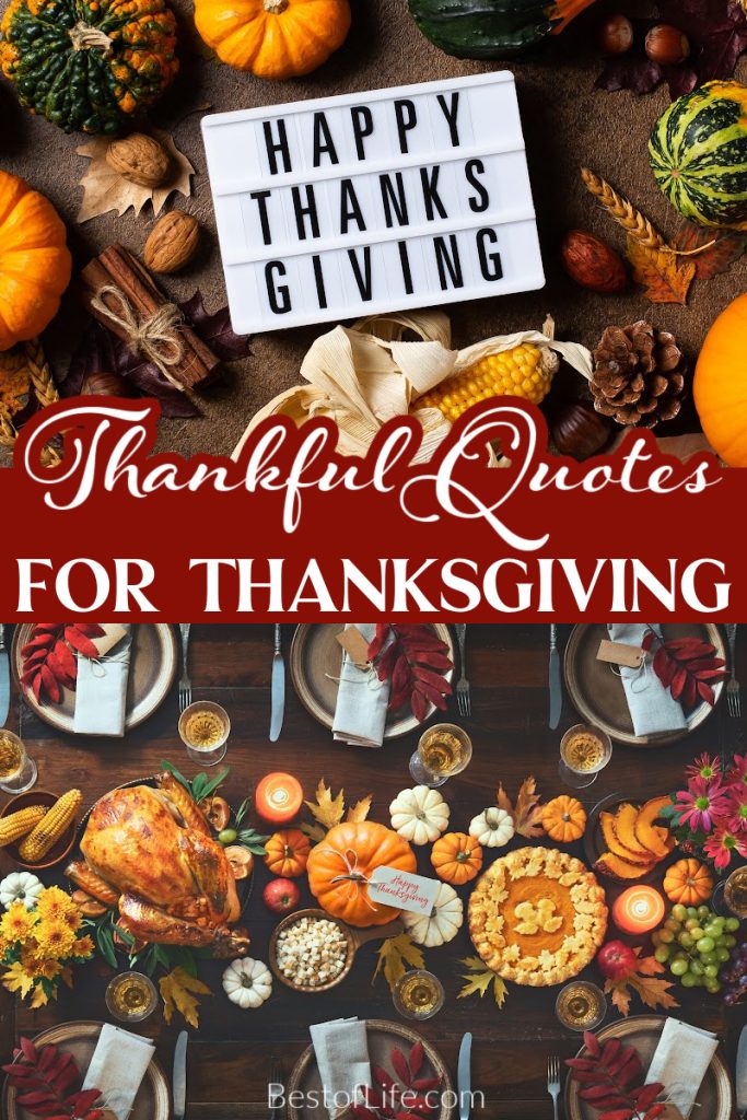 Best Thankful Quotes for Thanksgiving | Giving Thanks Toasts