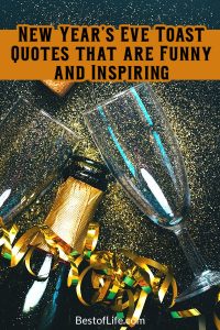 New Year's Eve Toast Quotes that are Funny and Inspiring