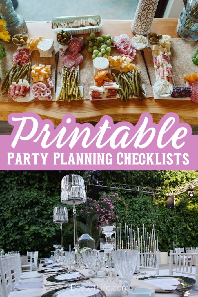 50 Party Planning Checklist Printables | Party Templates